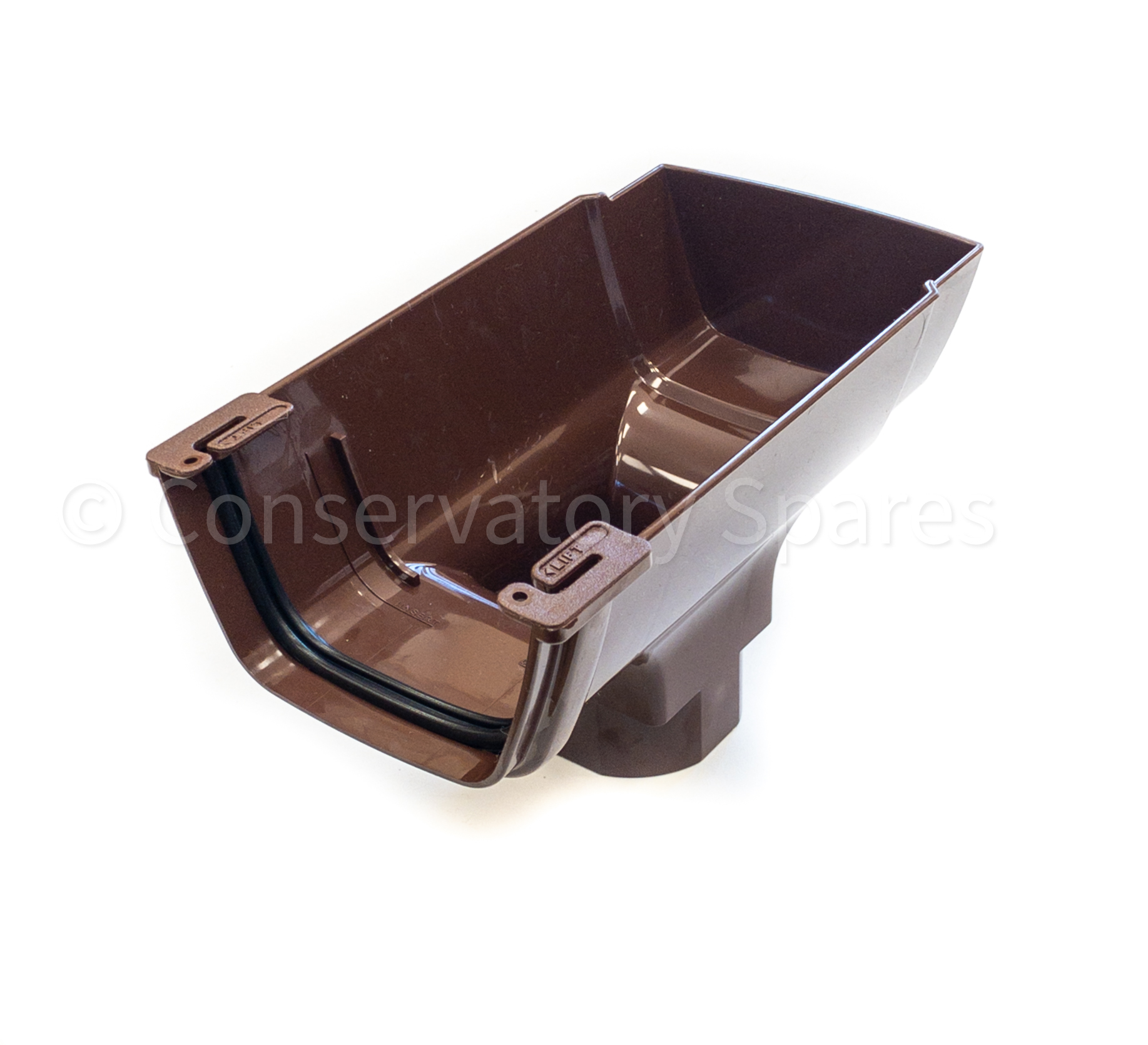 ROF11 Marley Flowline Ultraframe Conservatory Gutter Stopend Outlet FSE001